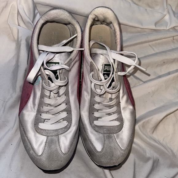 Puma | Shoes | Puma Eco Ortholite Sneaker 95 Womens White Pink Suede ...
